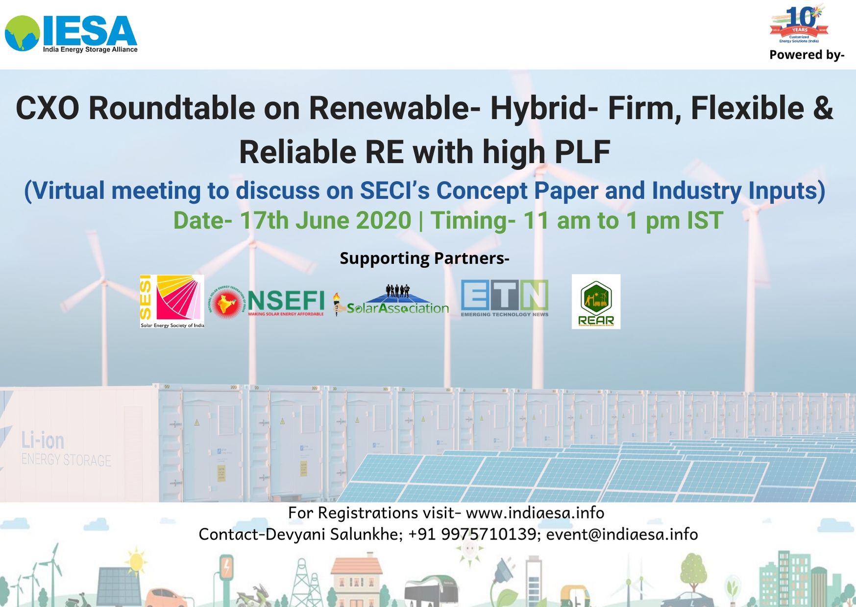 CXO ROUNDTABLE ON RENEWABLE-HYBRID – FIRM, FLEXIBLE & RELIABLE RE, WITH HIGH PLF