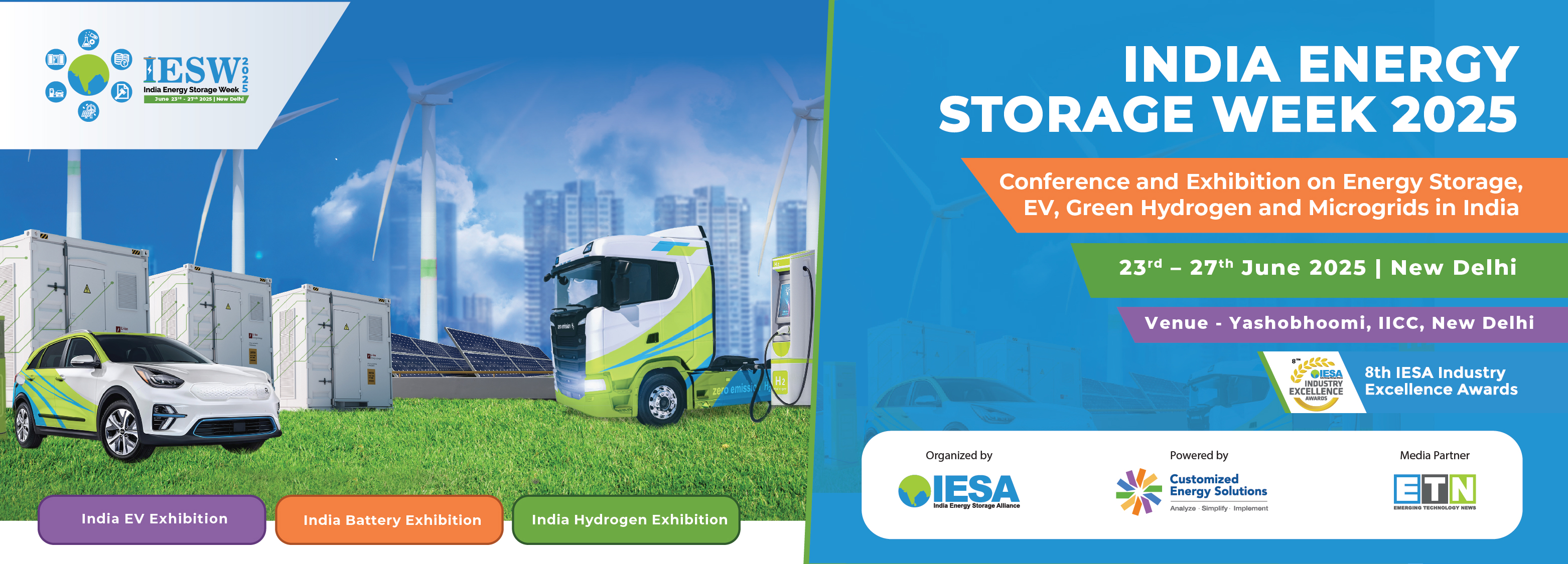 India Energy Storage Week (IESW) 2025 – International Conference & Expo